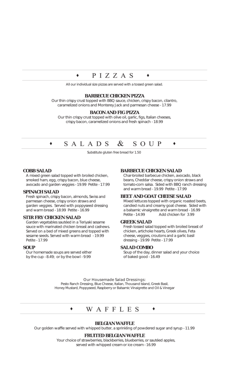 Lunch – Chestnut Cottage