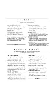 Lunch – Chestnut Cottage