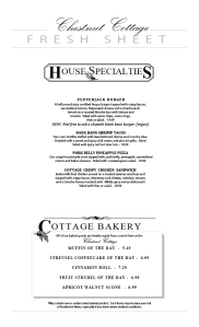 Lunch – Chestnut Cottage